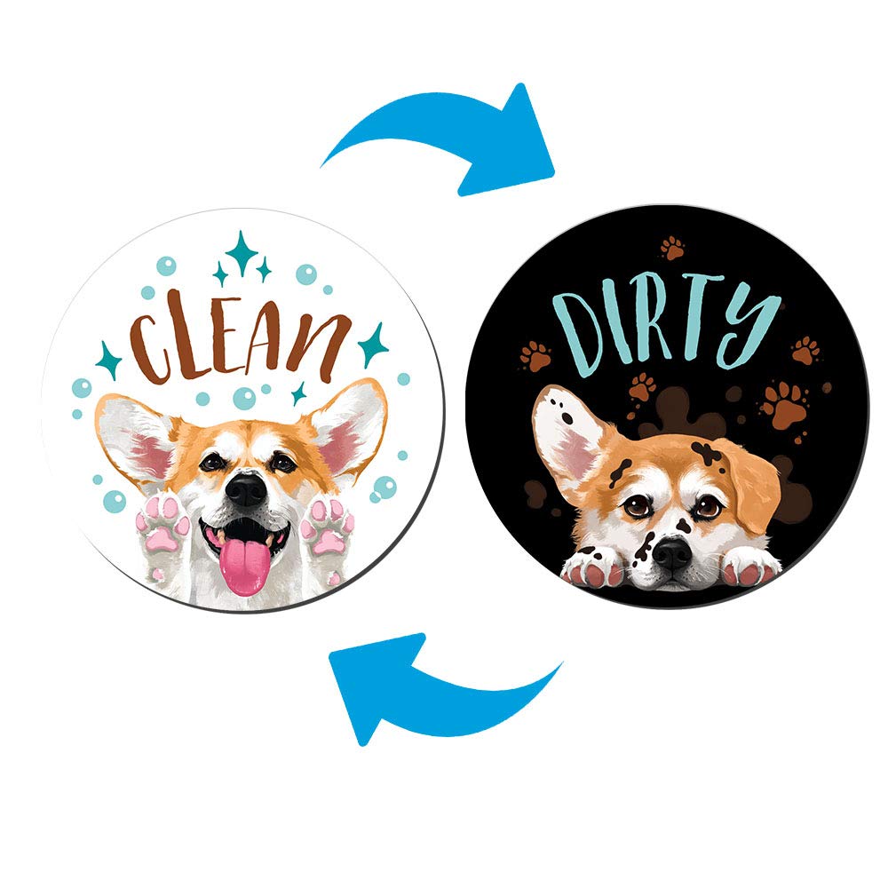 Snapklik.com : WIRESTER 3.5 Inch Dishwasher Clean Dirty Flip Sign ...