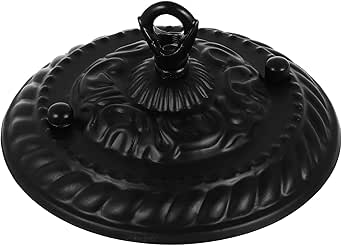 UKCOCO Vintage Steel Canopy Kit - Ceiling Light Plate Vintage with Hook ...