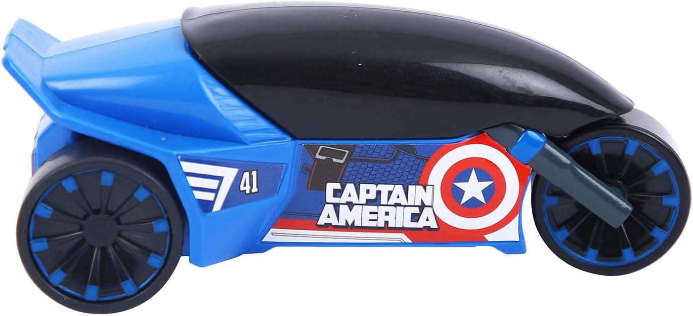 SKOODLE Marvel Pull-Back Rider Bike for Kids - Captain America Edition ...