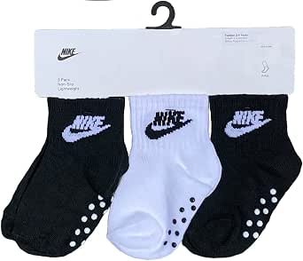 Amazon.com: Nike baby-girls Ankle Gripper Socks (3 Pairs) (as1, age, 6 ...