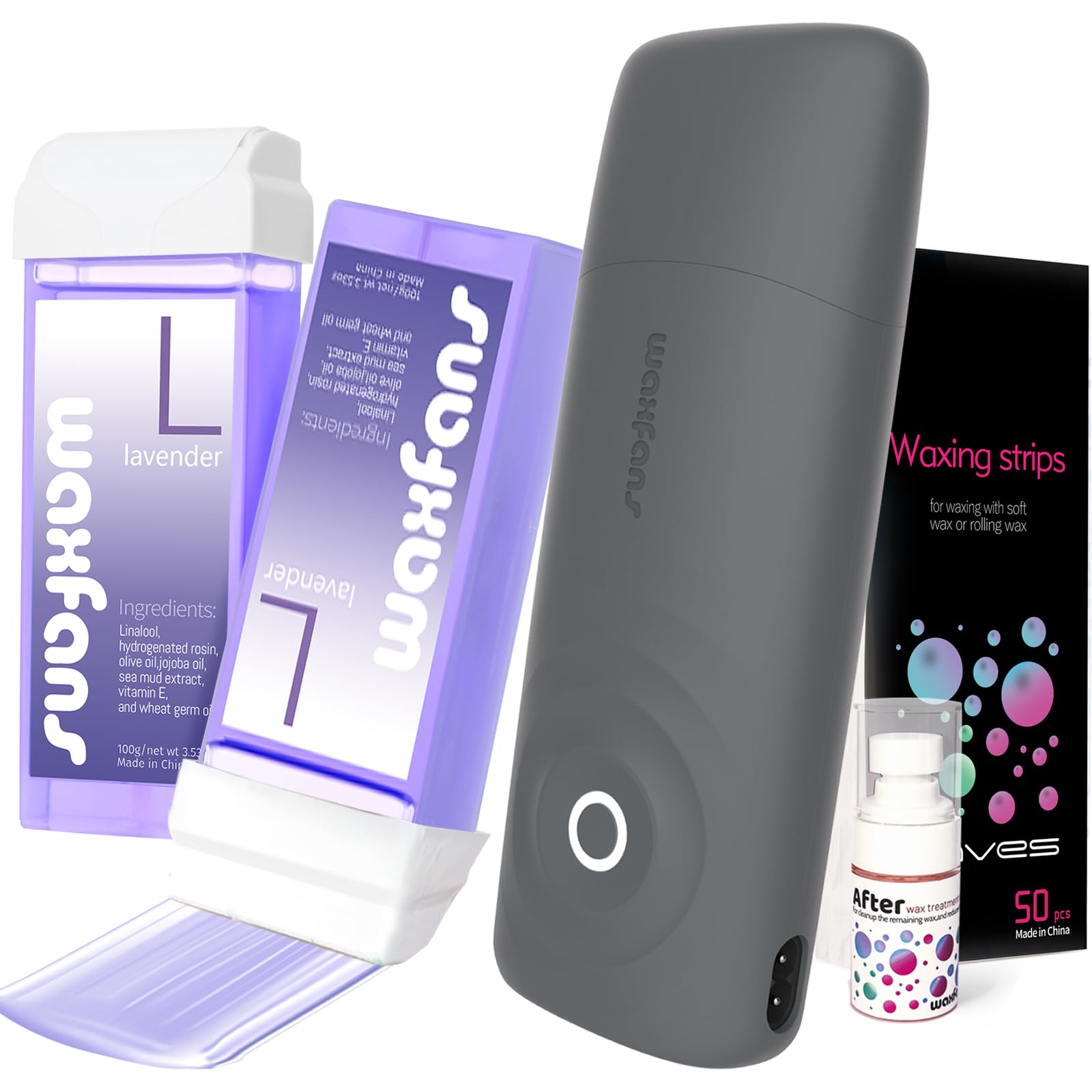 Amazon.com : Waxfans Smart Roll on Wax Kit, Wax Roller Kit for Hair ...