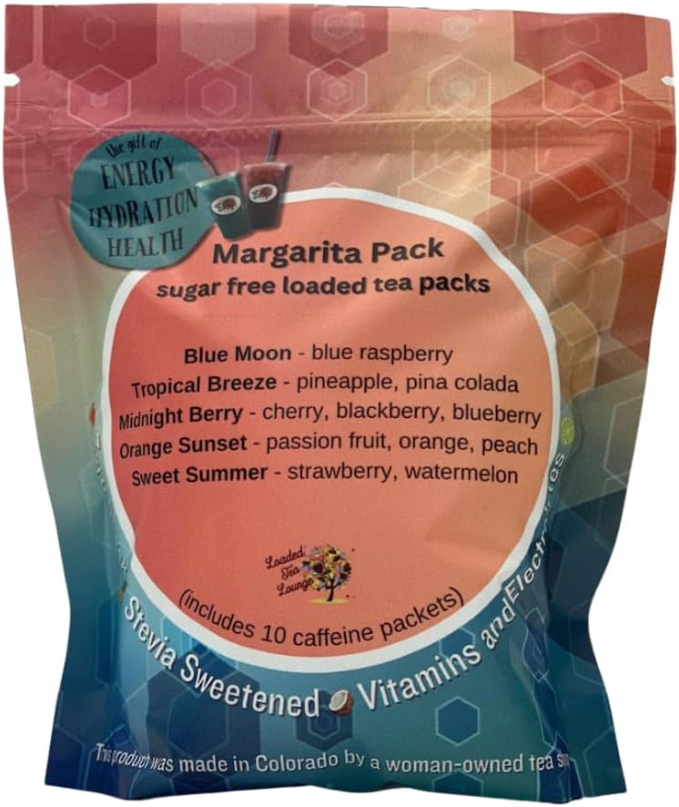 Amazon.com : Loaded Tea Drink Mix, Clean, Sugar-Free Energy with B12 ...