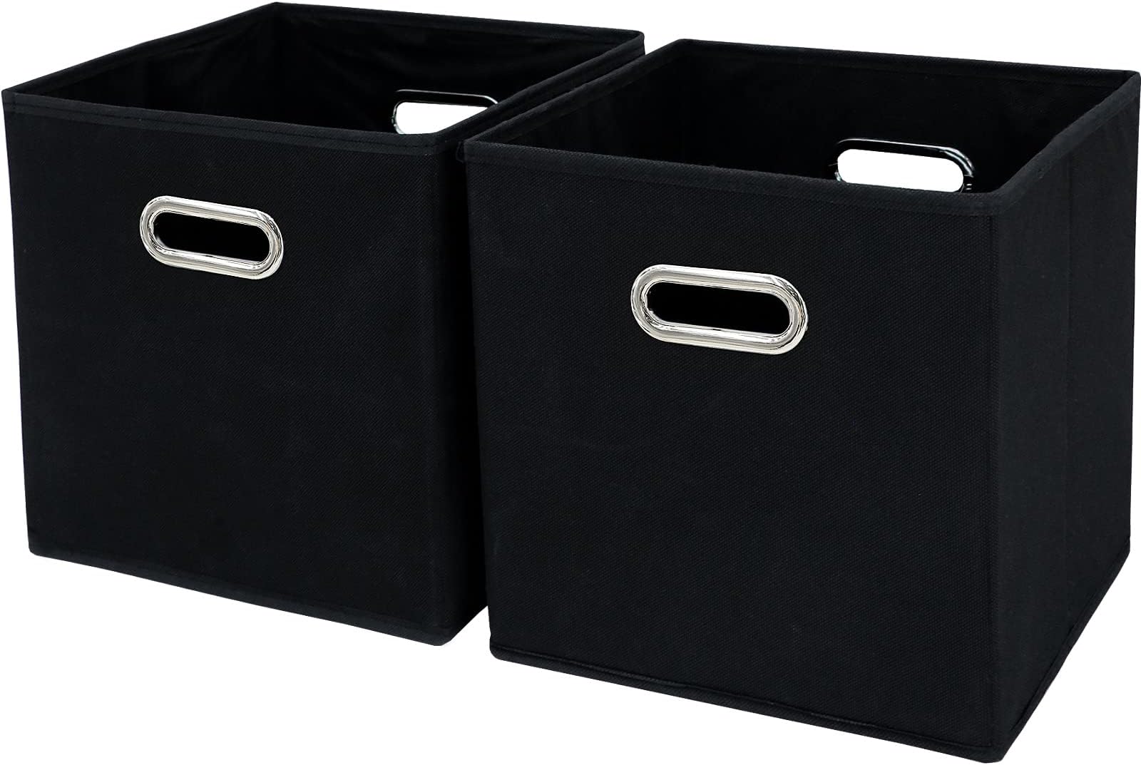 Amazon.com: SEVENDOME Black Fabric Storage Bins Cube ,11x11x11 Fabric ...