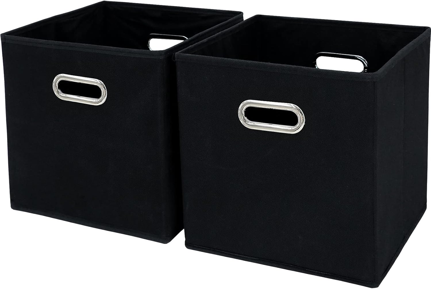 Amazon.com: SEVENDOME Black Fabric Storage Bins Cube ,11x11x11 Fabric ...