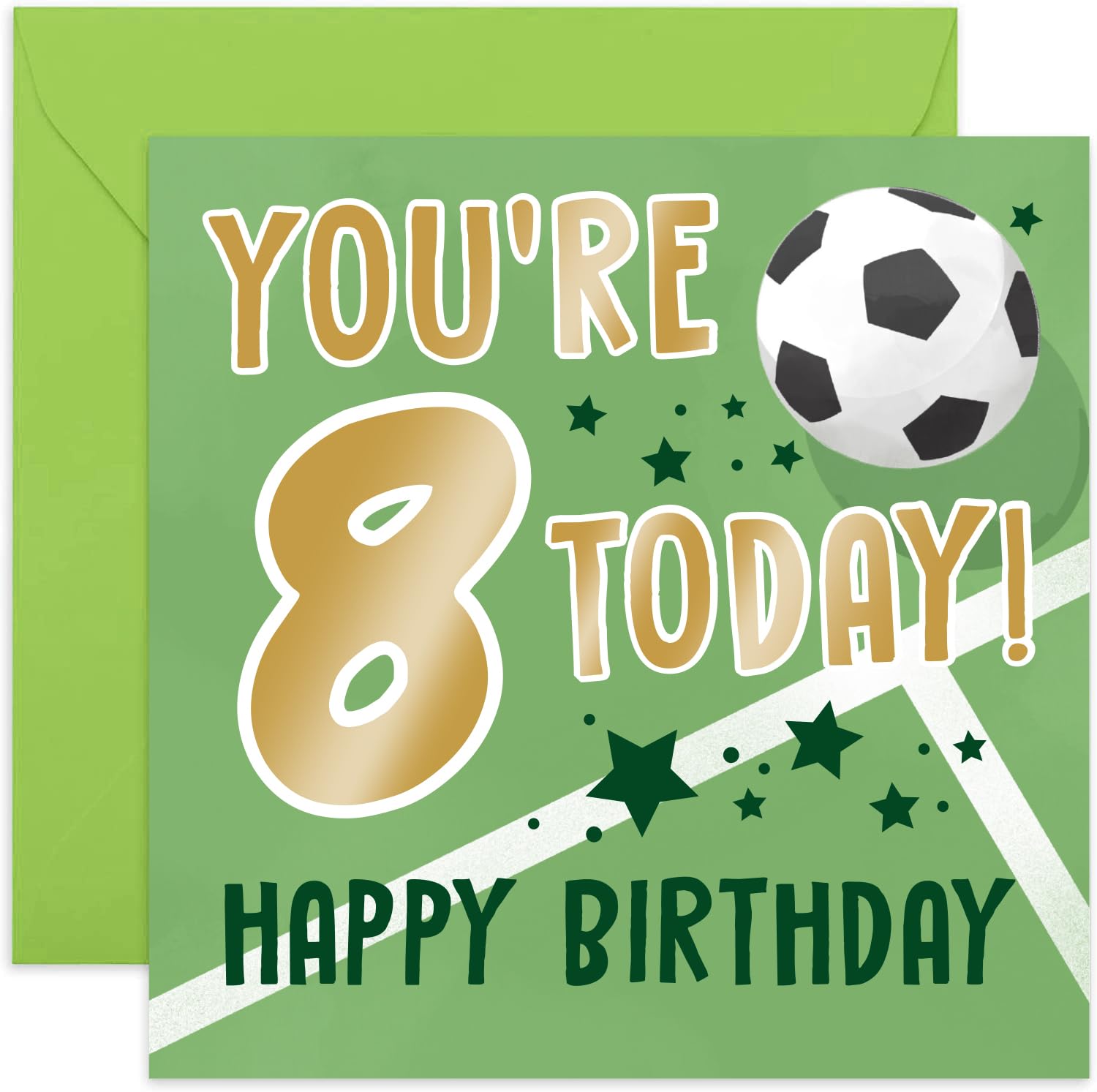 Amazon.com : Football Birthday Card for Boy Girl - 8th Birthday Card ...