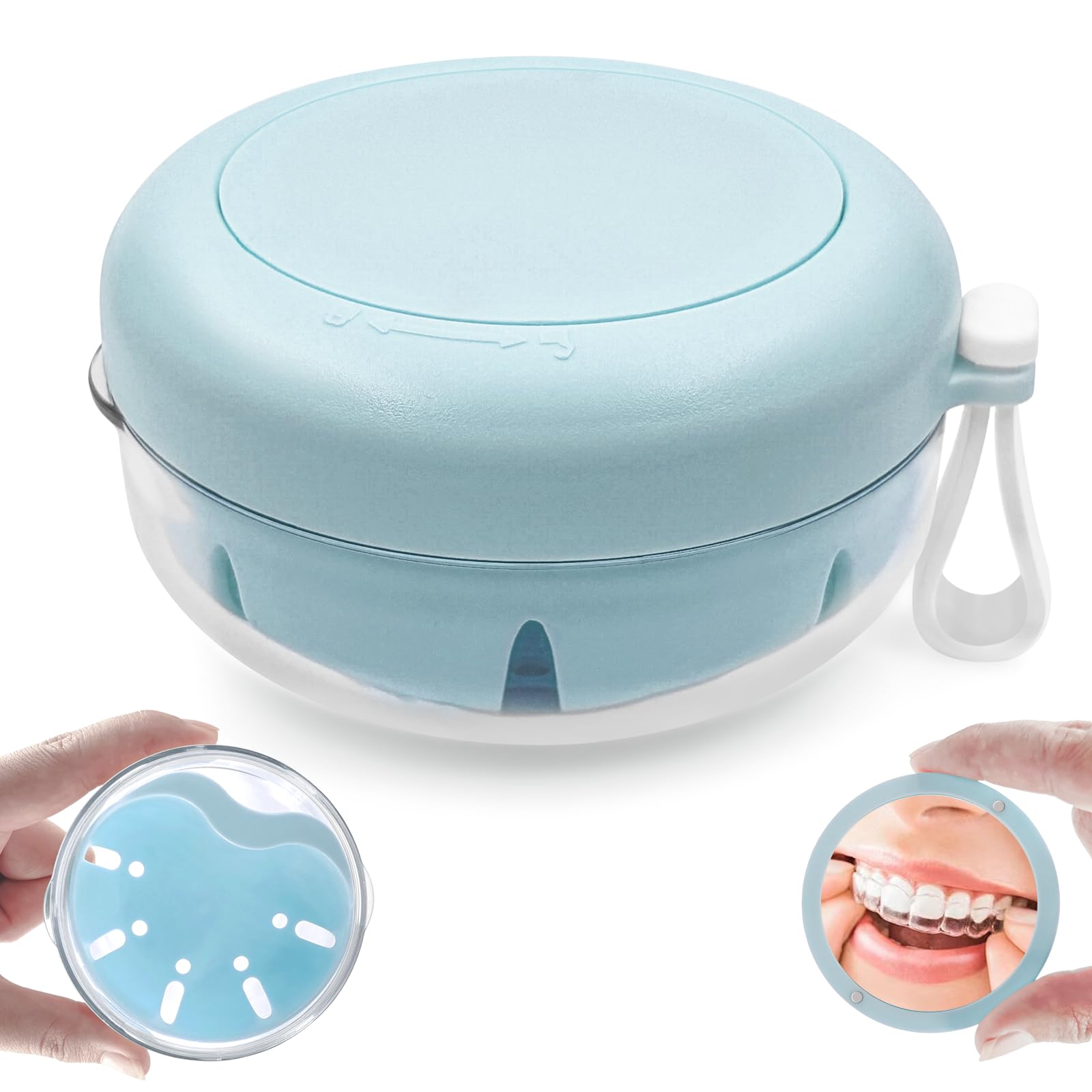 Amazon.com : THSTOIC Denture Case & Cup, Travel Retainer Case with ...
