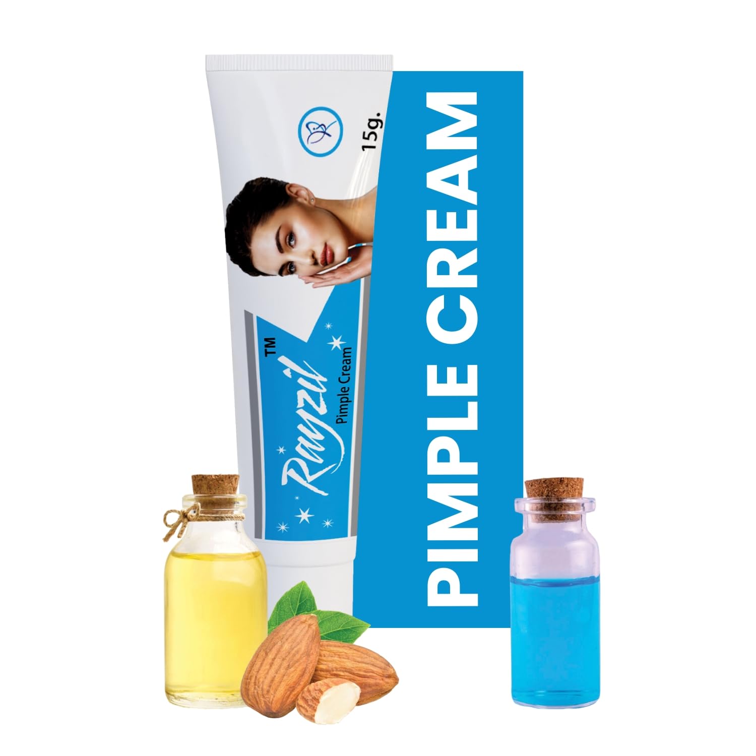 Buy Rayzil Pimple Cream with Almond Oil - Acne for Clear, y Skin ...