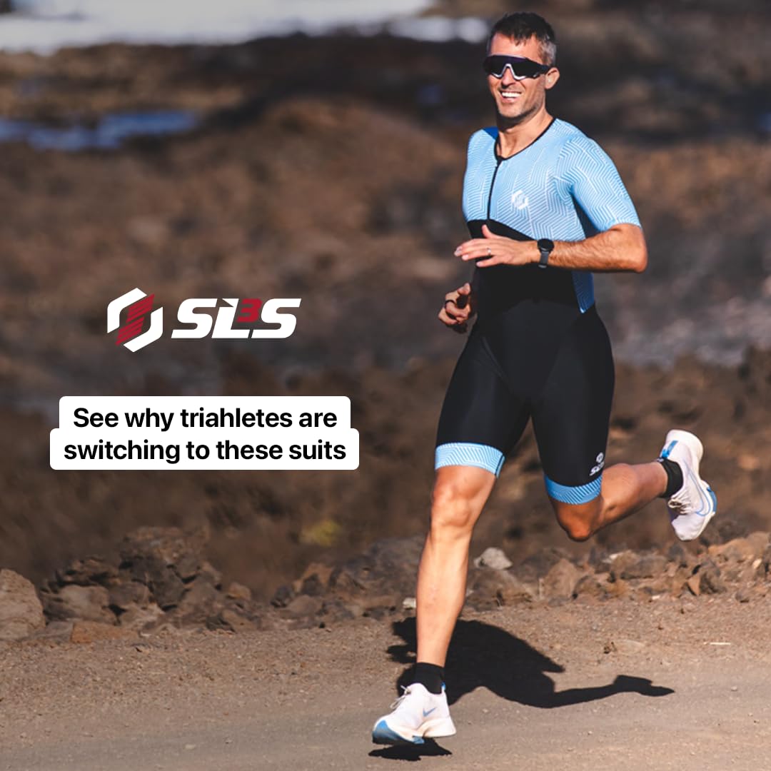 Snapklik.com : SLS3 Triathlon Suits Mens - Aerodynamic Sleeved Tri Suit Men Lightweight Trisuit