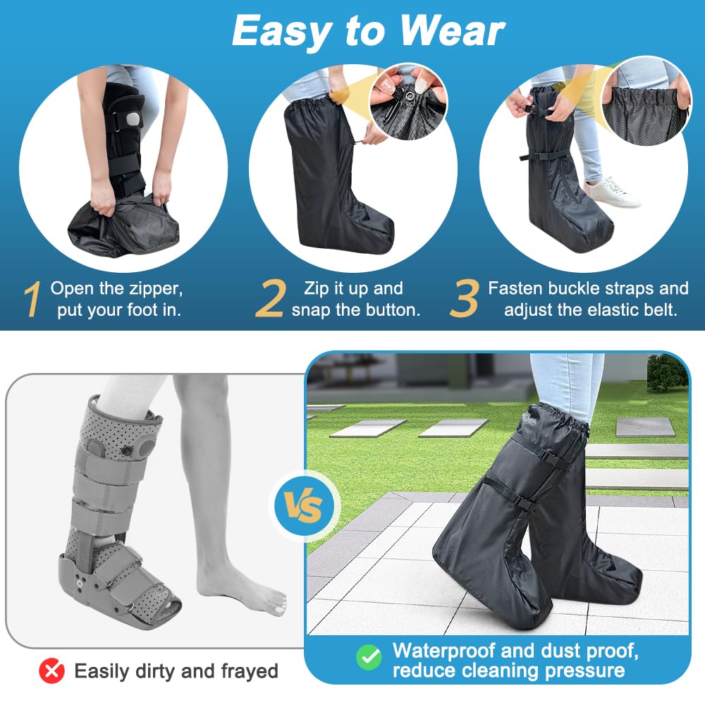 Waterproof Cast Cover Medical Walking Boot Cover - Waterproof Protector ...