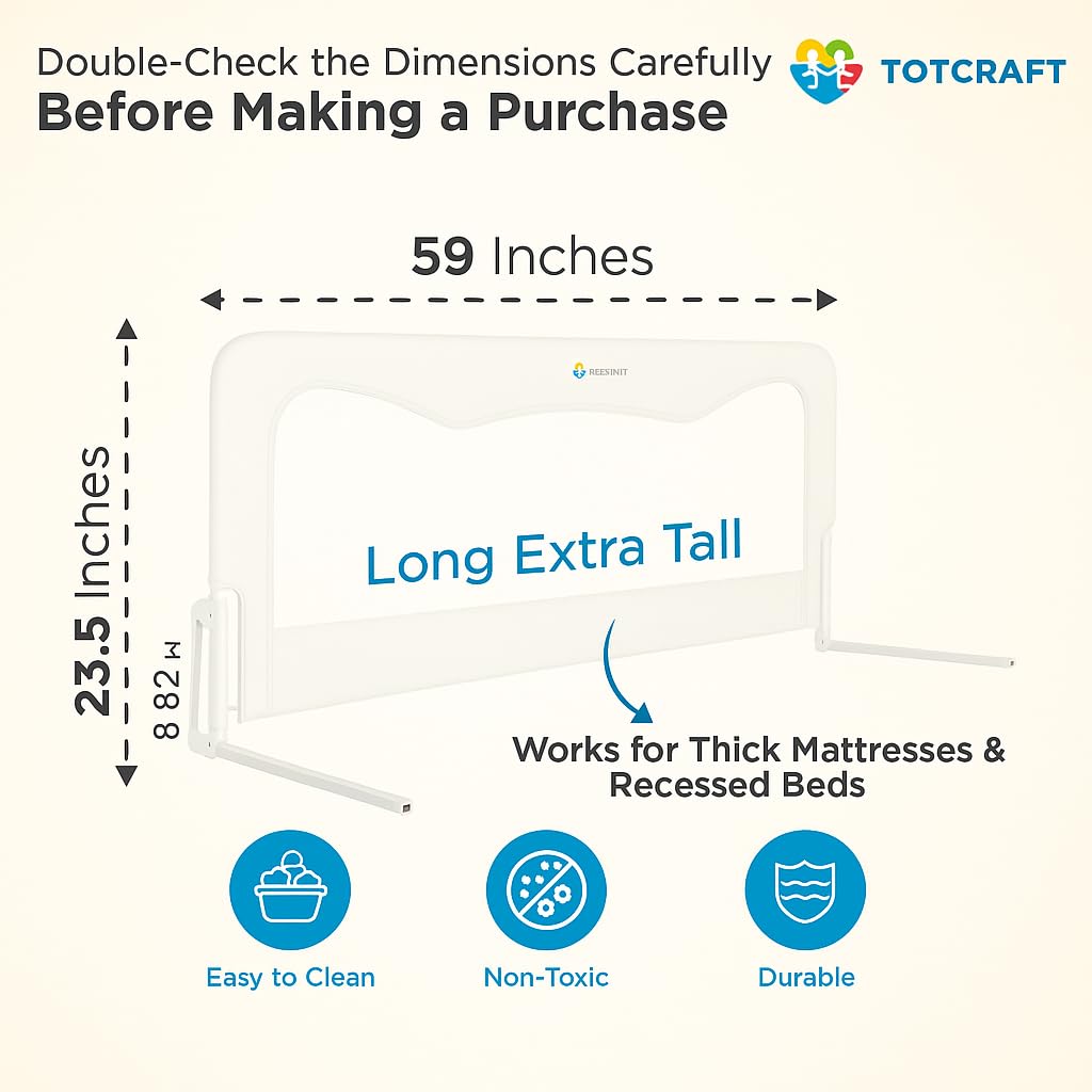 Snapklik.com : TotCraft Bed Rail For Toddlers & Infants Universal ...