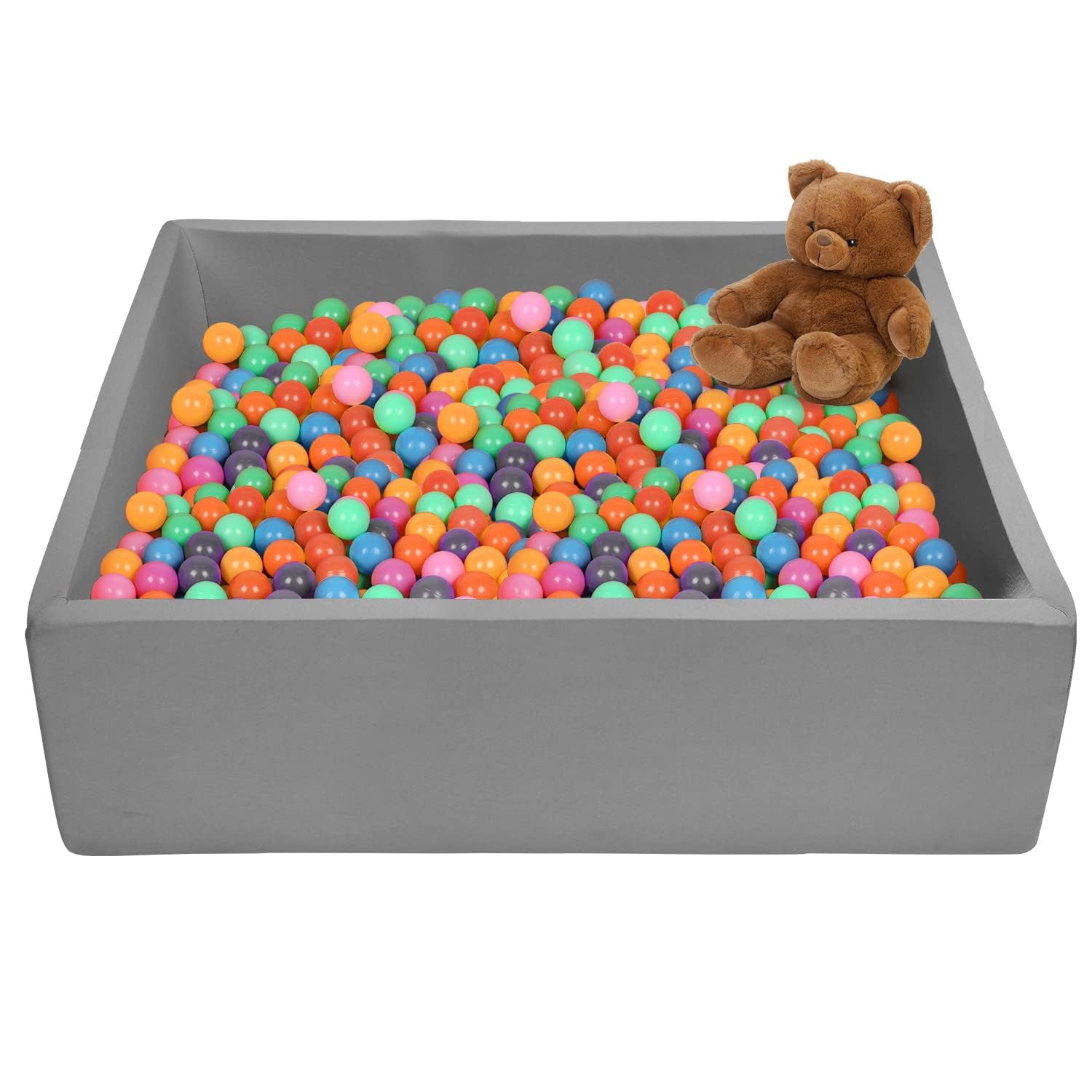 Snapklik.com : TRENDBOX Extra Large Ball Pit 47.2x47.2x13.8in Foam Ball ...