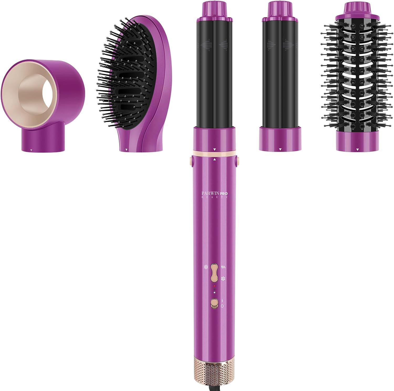 5 IN 1 MaxAIR Styler, PARWIN PRO BEAUTY Haartrockner Warmluftbürste Set ...