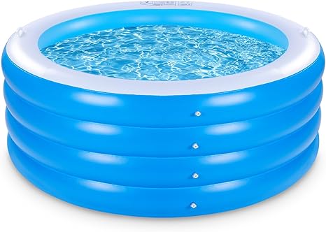 Amazon.com: Inflatable Swimming Pool, 70"x30" Large Deep Round ...