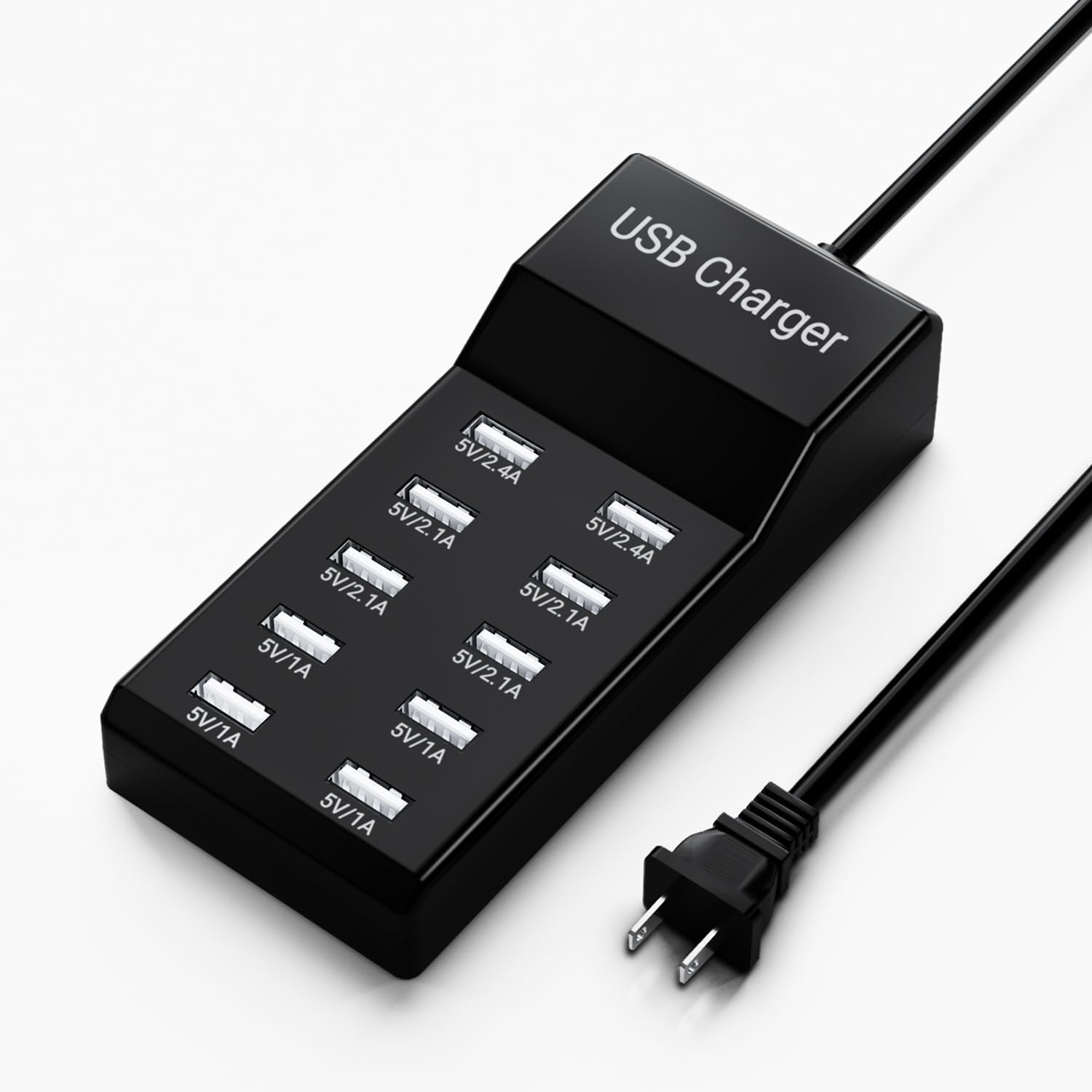 Amazon.com: 10-Port USB Charger Block, Multi USB Charging Station ...
