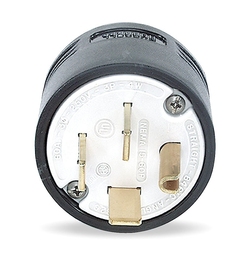 Amazon.com: Enchufe, 15-60P, 60A, 250V trifásico : Herramientas y Mejoras del Hogar