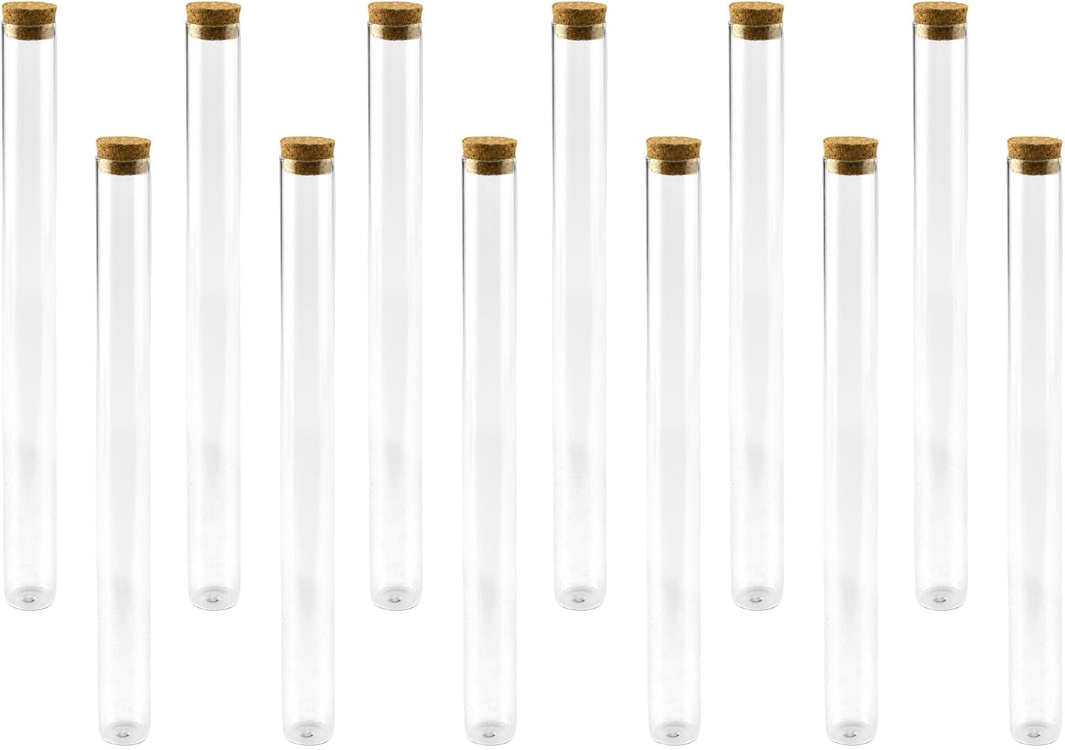 Amazon.com: Homeford Mini Corked Glass Tube Vial Bottles, 9-inch, 12 ...