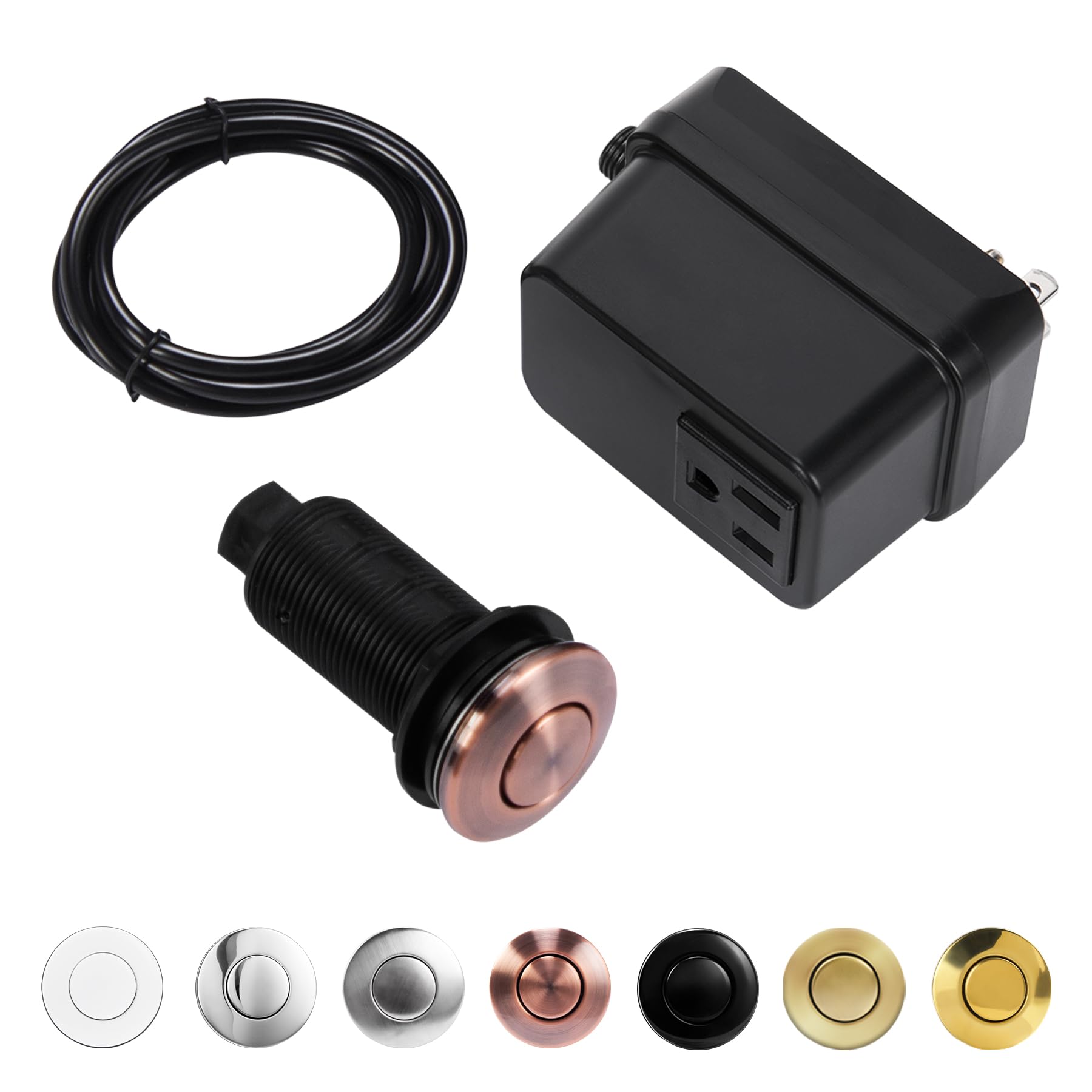 Snapklik.com : Garbage Disposal Switch, Cordless Air On Off Kit For ...