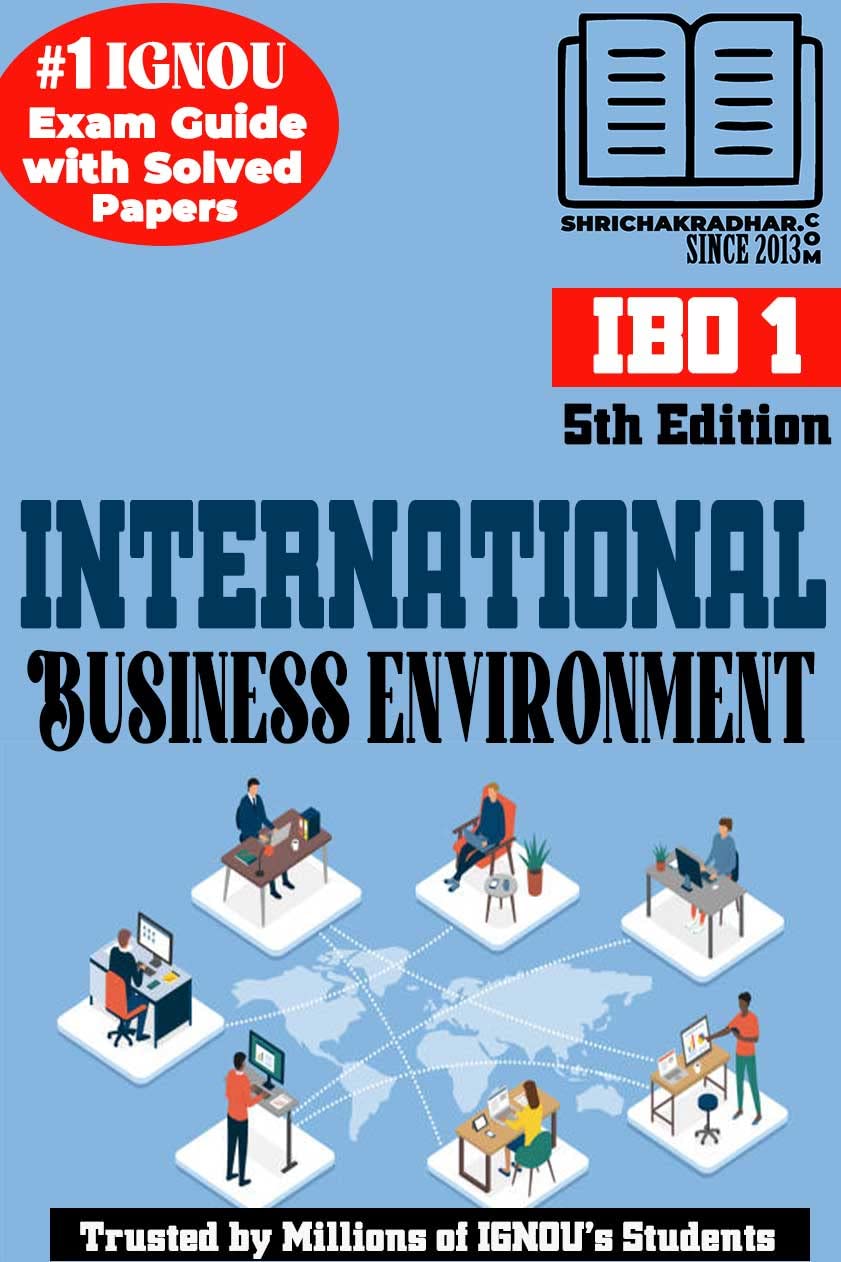 Buy IGNOU IBO 1 Help Book International Business Environment (5th ...