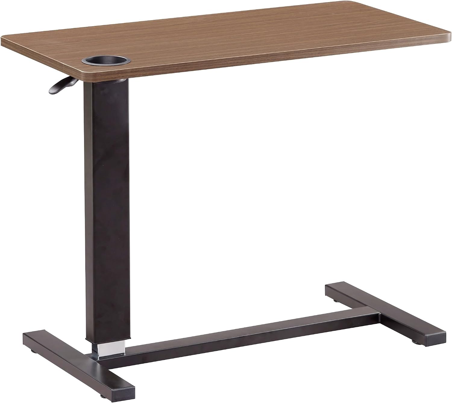 Amazon.com: Adjustable Height Overbed Table, H Base, Melamine Laminate ...