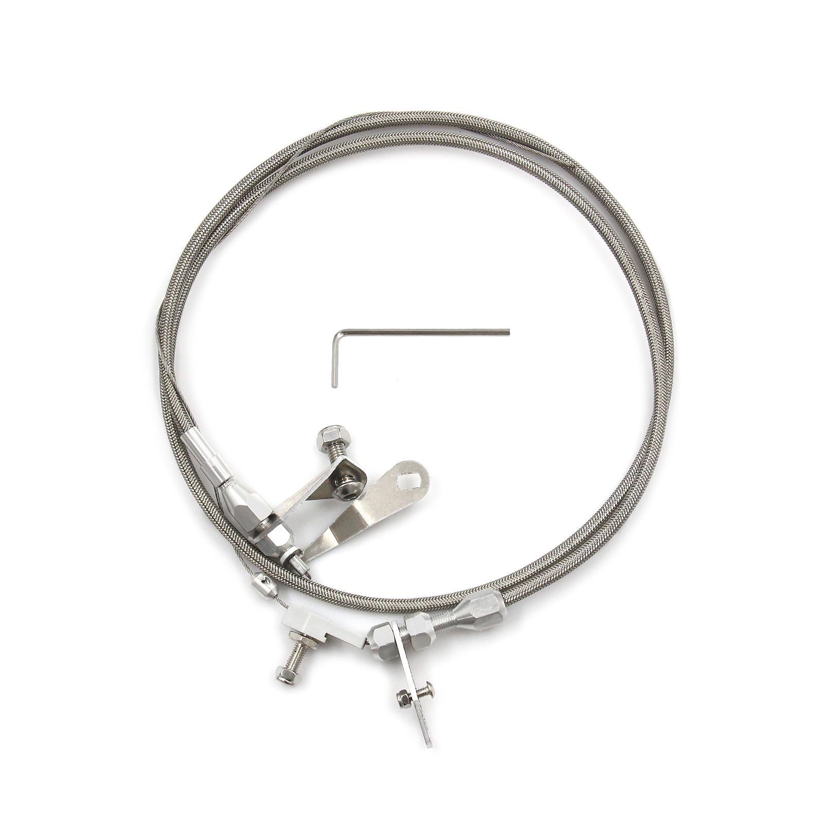 Amazon.com: Stainless Braided Transmission Detent Kickdown Trans Wiring ...