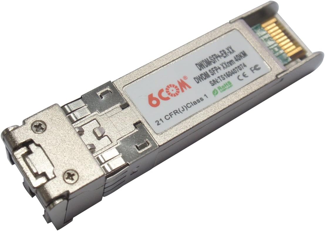 Amazon.com: 6COM DWDM SFP+ Transceiver 1536.61nm 40KM LC connector ...