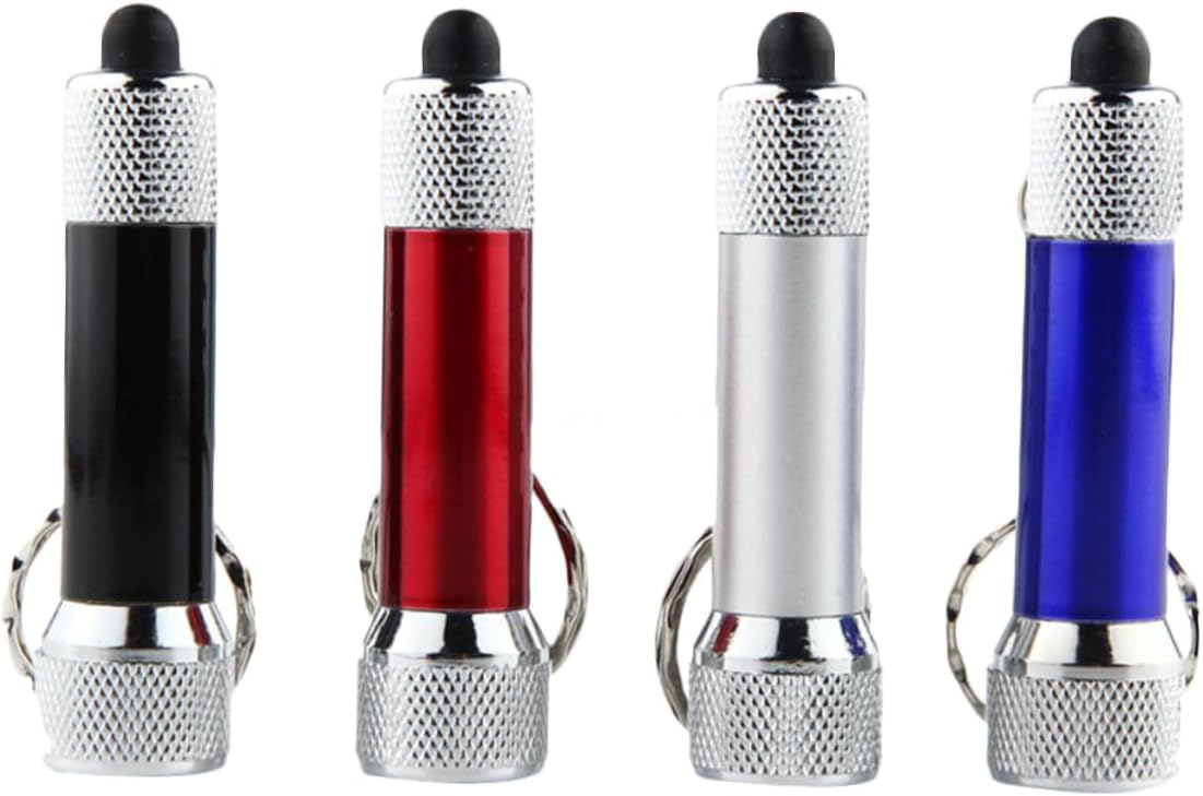 UKCOCO 20pcs Keyring Night Light Keychain Torch Keychain Light Keyring ...