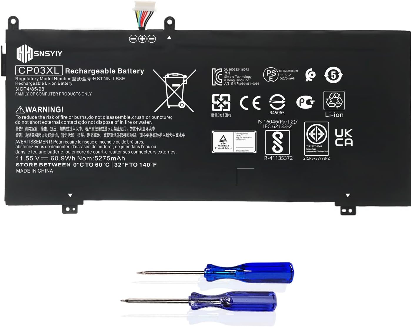 Amazon.com: CP03XL 929066-421 929072-855 Battery for HP Spectre X360 ...