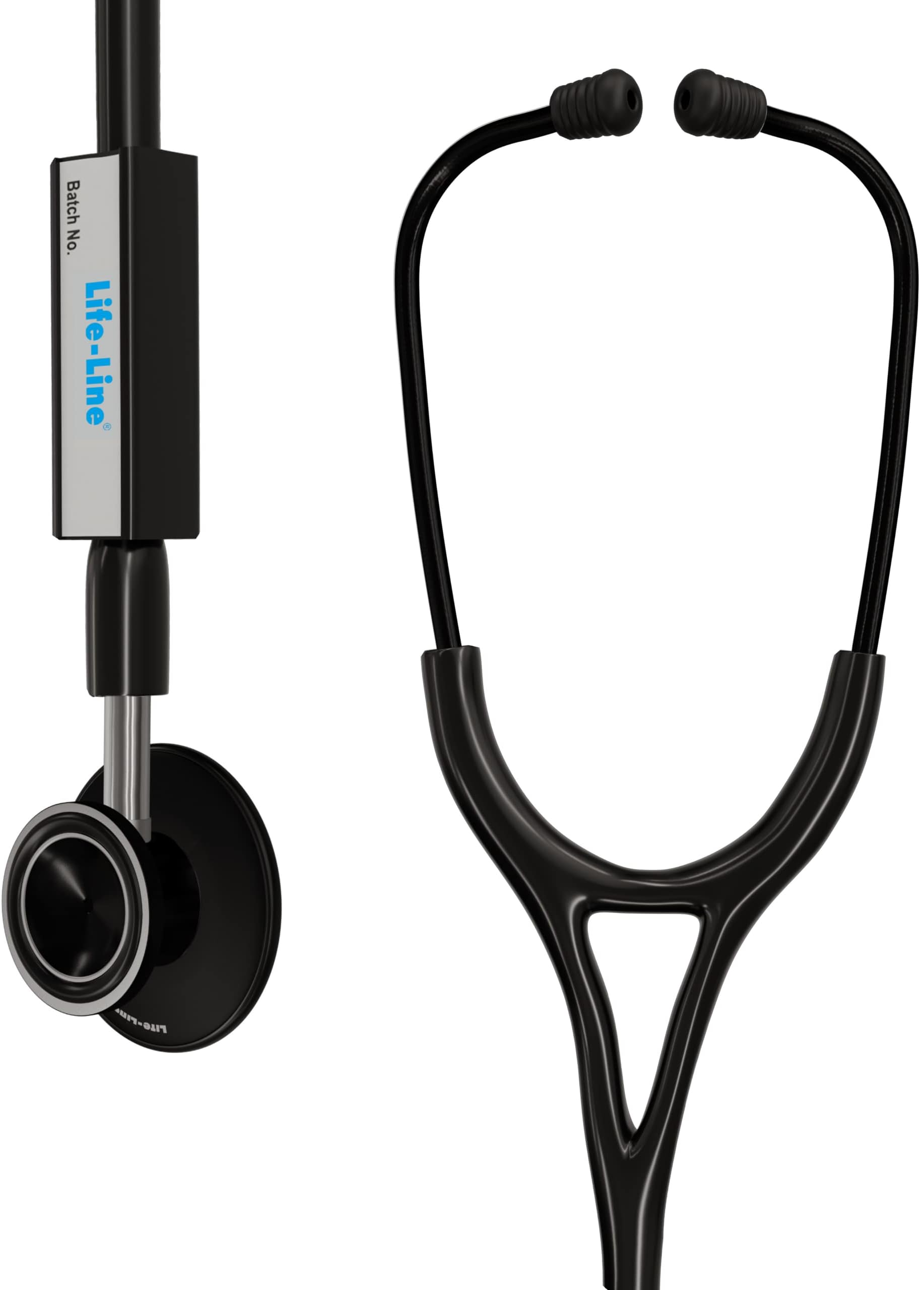 LIFE LINE Gold Stethoscope (Black) | Single Diaphragm Aluminum Black ...