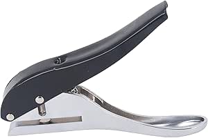 Single Hole Punch,1 Hole Puncher 8mm DIA 25mm Depth Heavy Duty Hole Puncher Paper Punch Portable ...