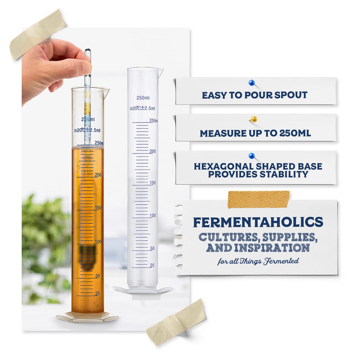Snapklik.com : Fermentaholics Hydrometer Test Jar & Measuring Cylinder ...