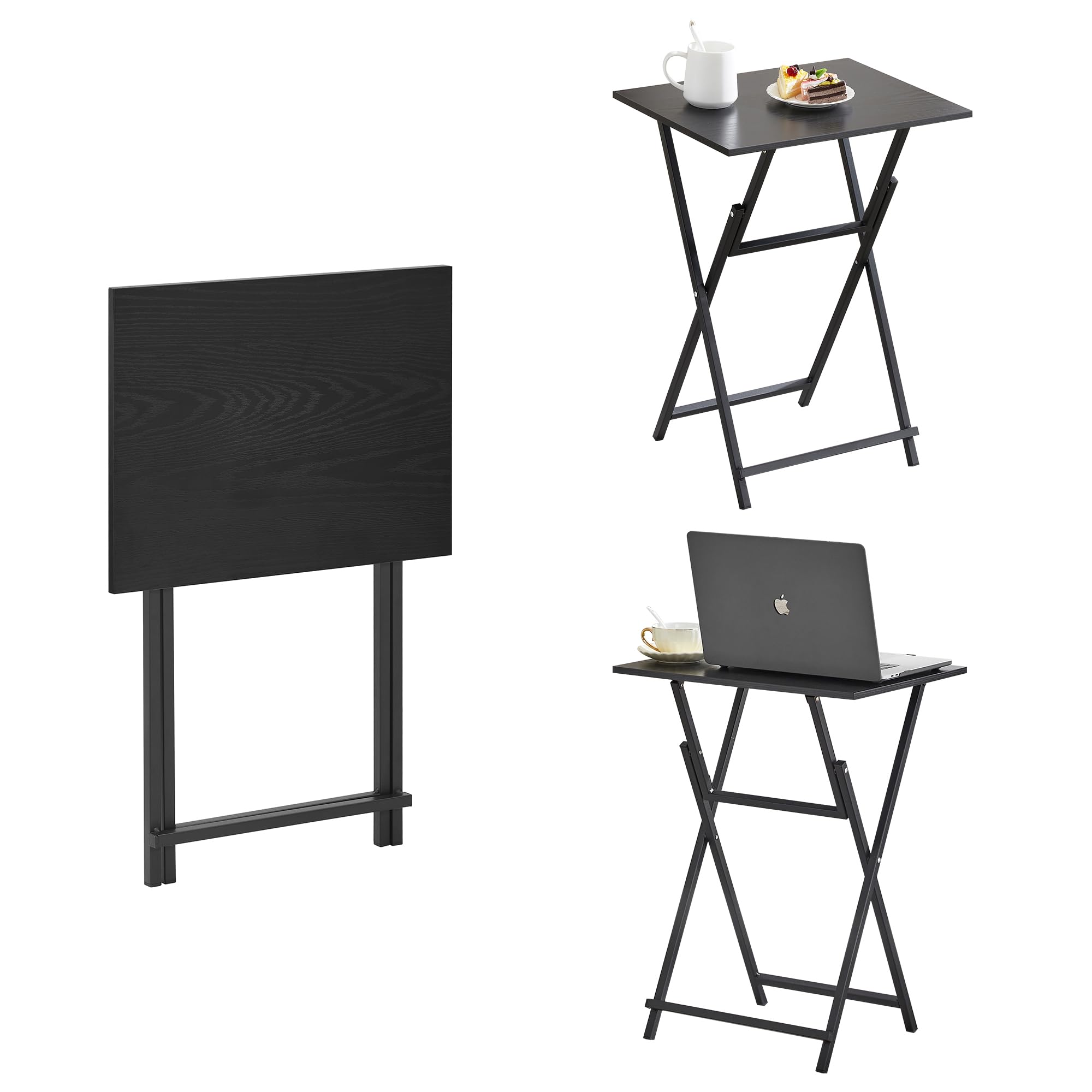 Amazon.com: KELERDUN TV Trays Tables Set of 2, Folding TV Dinner Trays ...