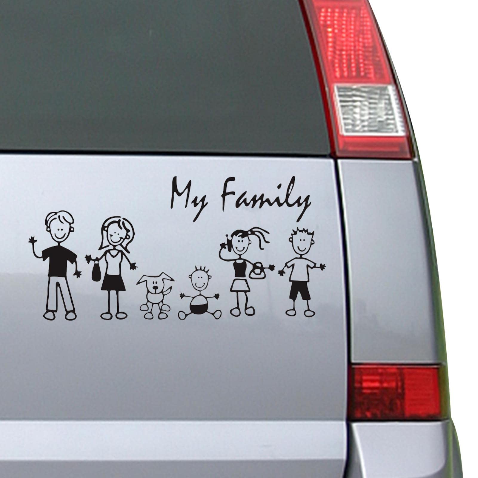 Family Car Decals Stickers Stick Figure Family Decal Stick Figure ...