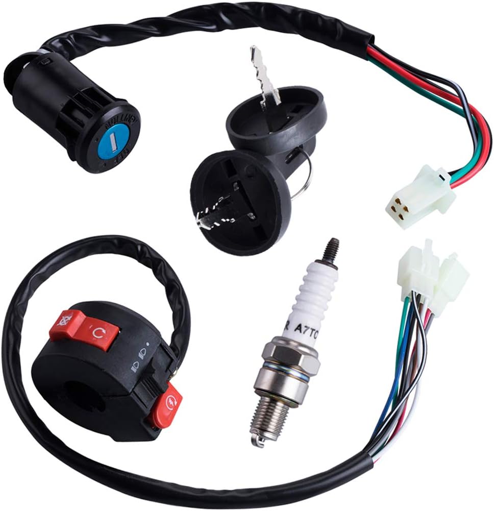 Amazon.com: OAPYH MRS Left Kill Start Stop Switch with 4 Wires ...