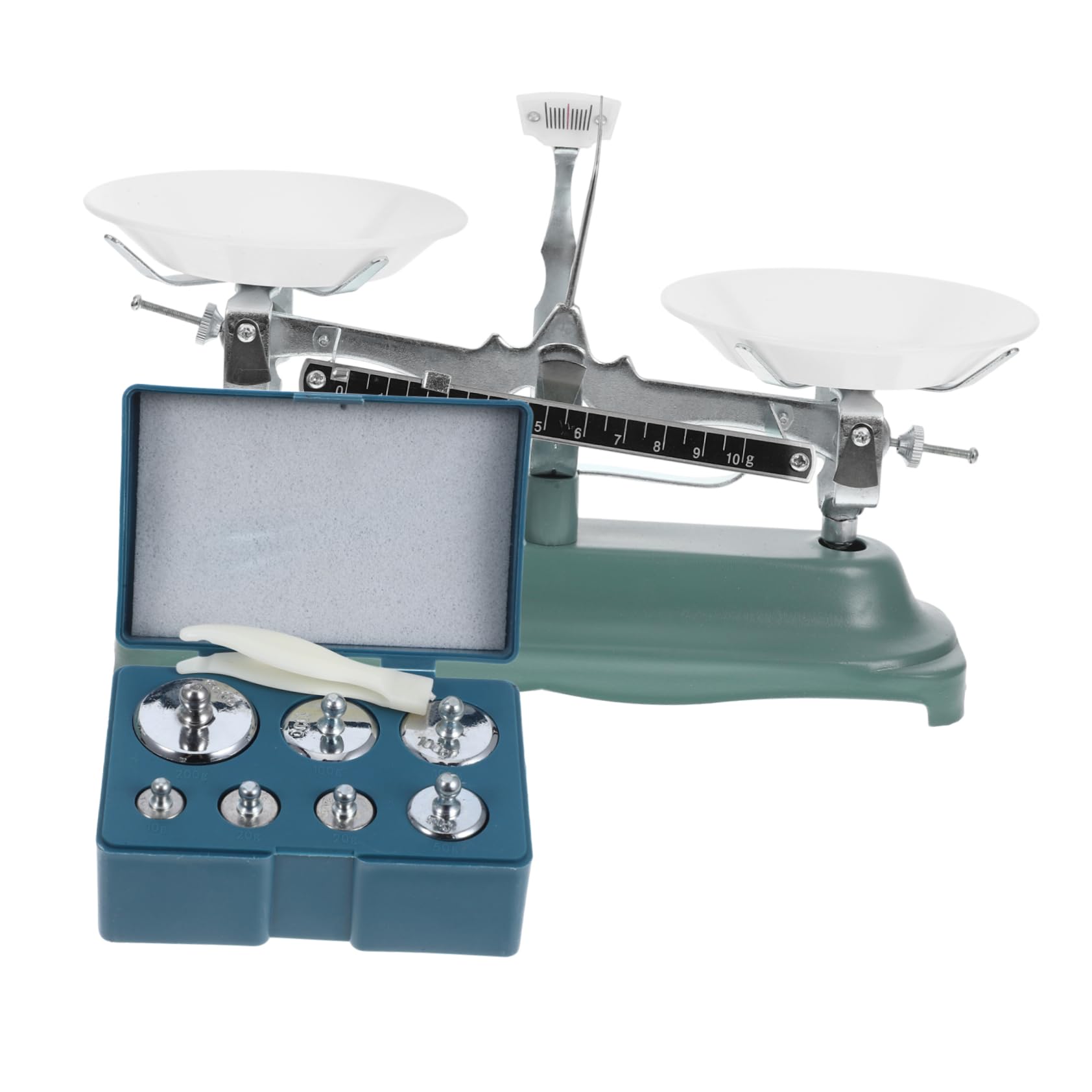 Buy HEALLILY 1 Set Balance Scale Tweezers Teaching Tools Triple Beam ...