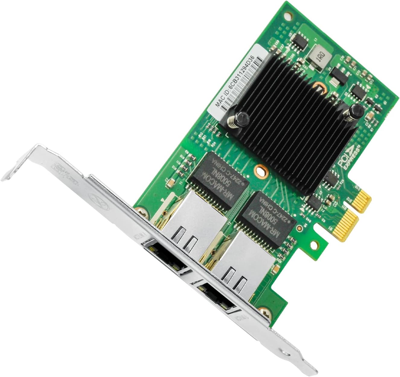 Amazon.com: Gigabit Network Card with Intel I350 Chip Dual RJ45 Port ...