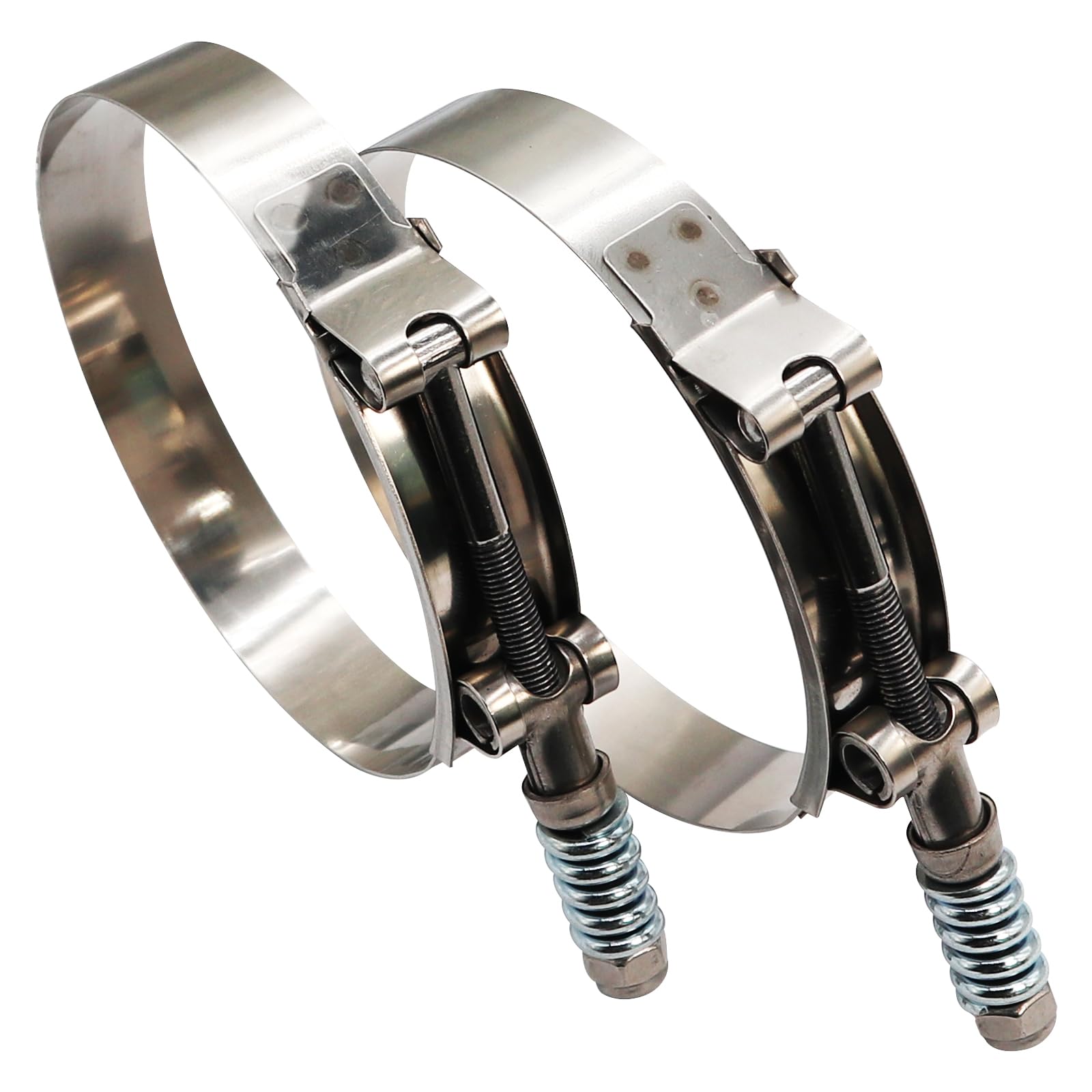 Snapklik.com : 4 Inch T Bolt Hose O.D. Clamp Stainless Steel - Spring ...