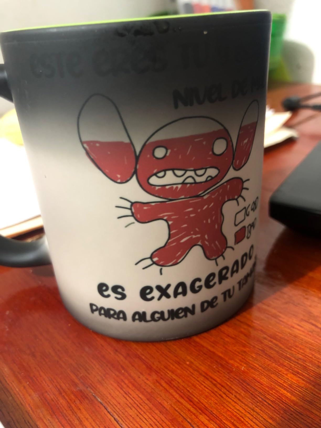 CupArt - Taza meme (Taza Mágica Stitch No Toques Mi Taza | Frase Meme ...