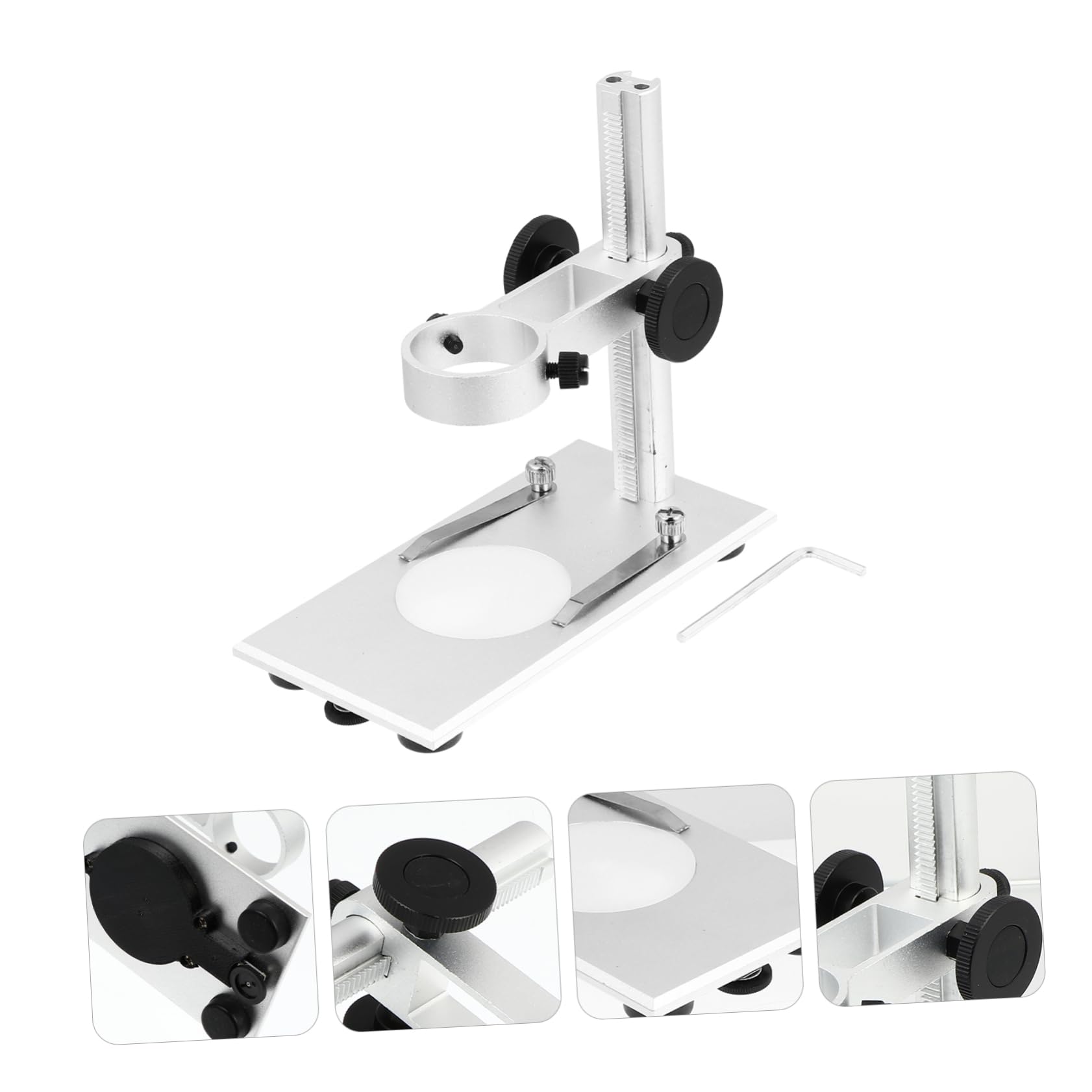 Snapklik.com : Adjustable Microscope Lifting Bracket Aluminum Alloy ...