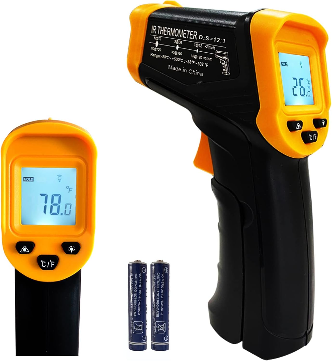 Digital Infrared Thermometer Gun for Cooking,BBQ,Pizza Oven,Ir ...