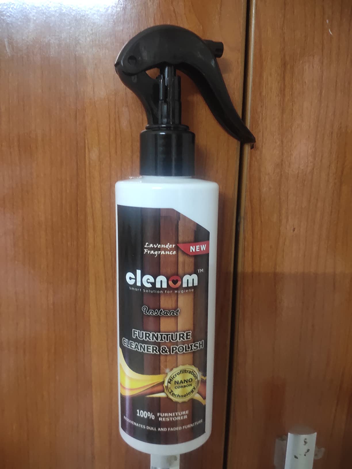 Clenom Wood Furniture Polish & Cleaner Spray (210 ml, Pack of 1), for ...