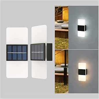 Wall Lamps & Sconces Solar Outdoor Waterproof Wall Lantern Minimalist ...