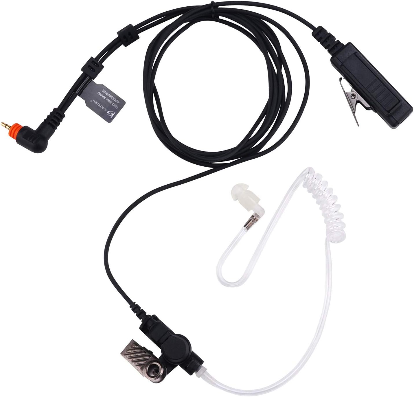 Amazon.com: KS K-STORM Acoustic Tube Surveillance Earpiece Compatible ...