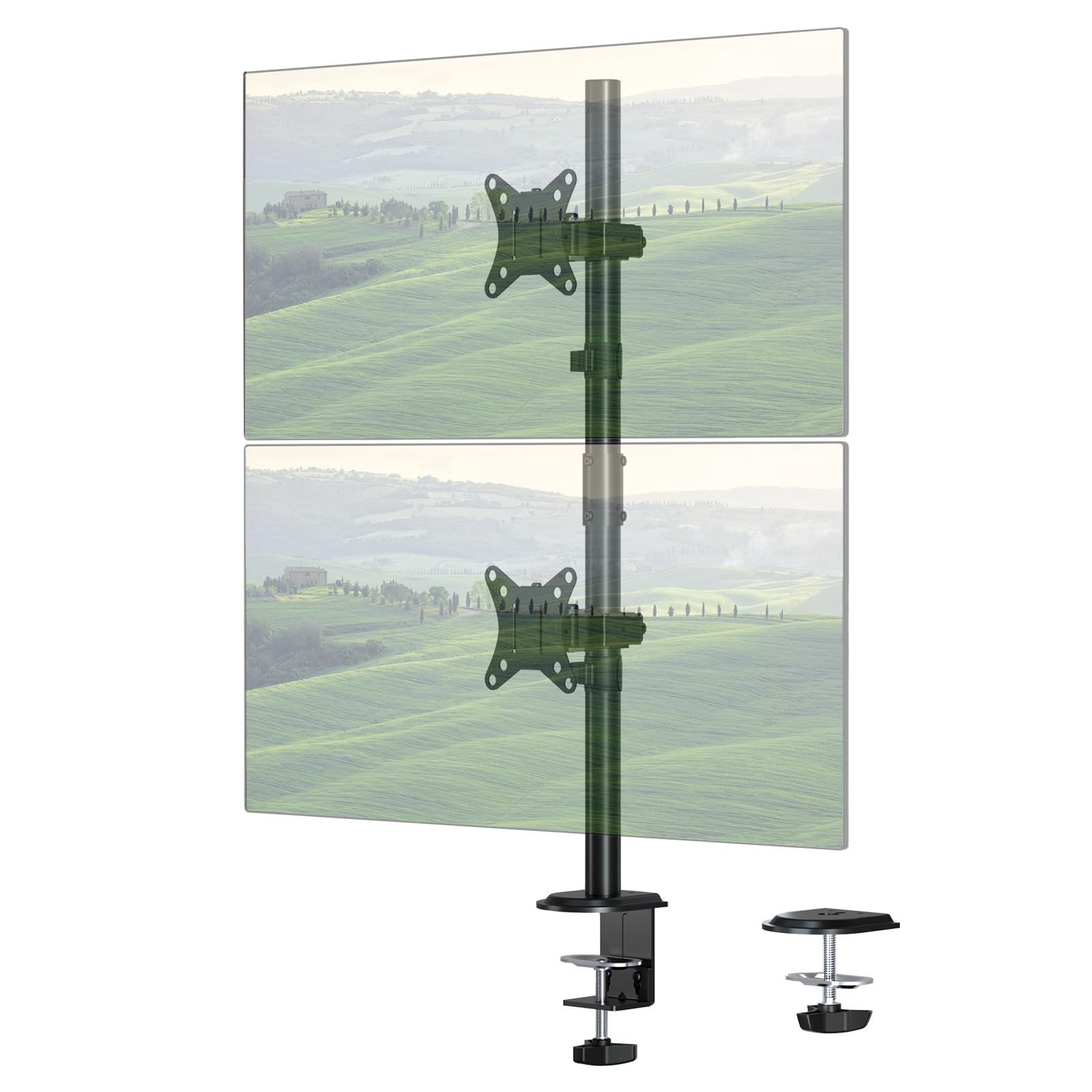 Buy PUTORSEN Vertical Dual Monitor Stand, Heavy Duty Dual Monitor for 2 ...