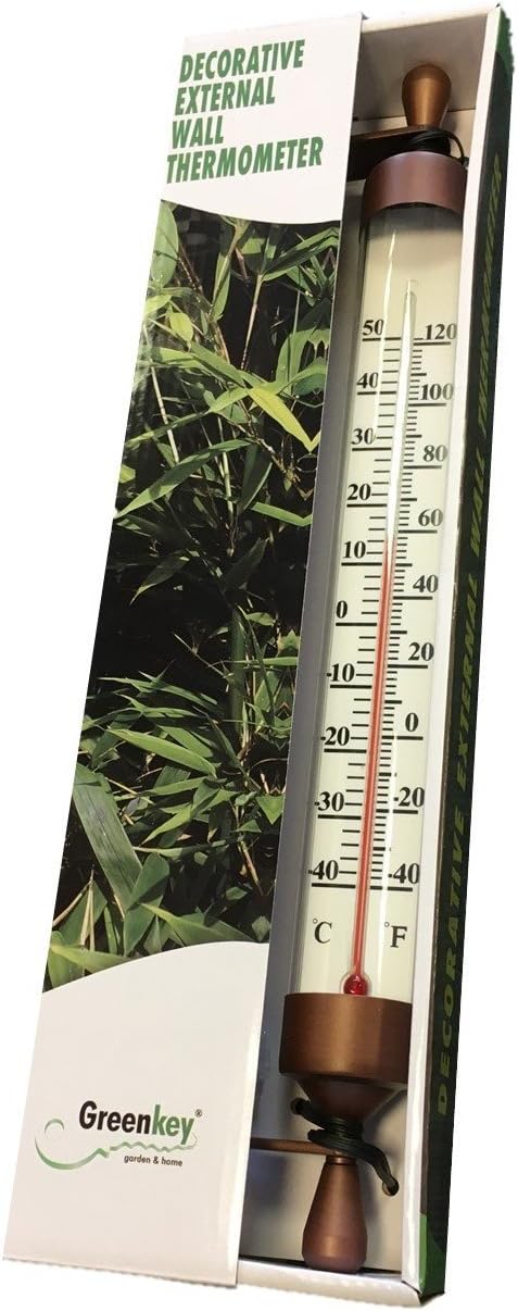 Greenkey Garden and Home Ltd 985 Outdoor Thermometer, Brown : Amazon.co ...