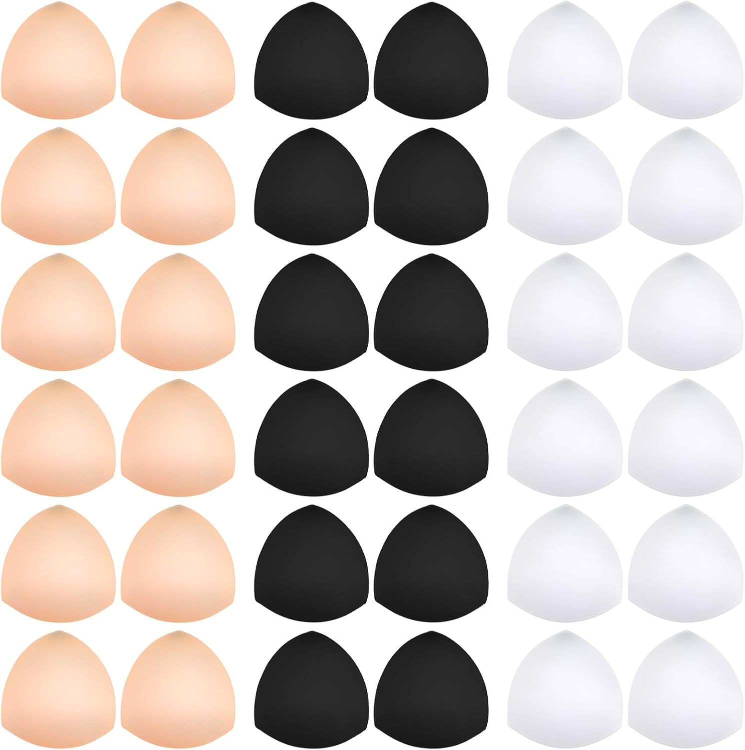 AojSup 18 Pairs Womens Triangle Bra Insert, Removable Sports Bra Pads ...