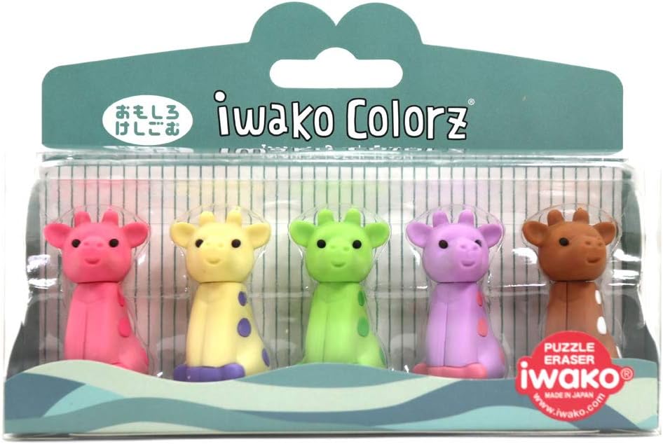 Amazon.com: Iwako ColorZ Panda Puzzle Eraser : Toys & Games