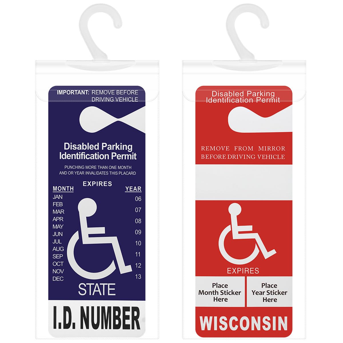 Amazon.com: Portable Handicap Placard Holder | Disability Placard ...