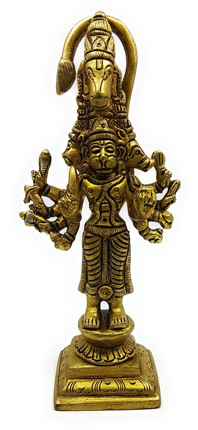 Buy 5.5x2 inches Hanuman Pawan Putra 5 Faced Panchmukhi Bajrang Bali ...