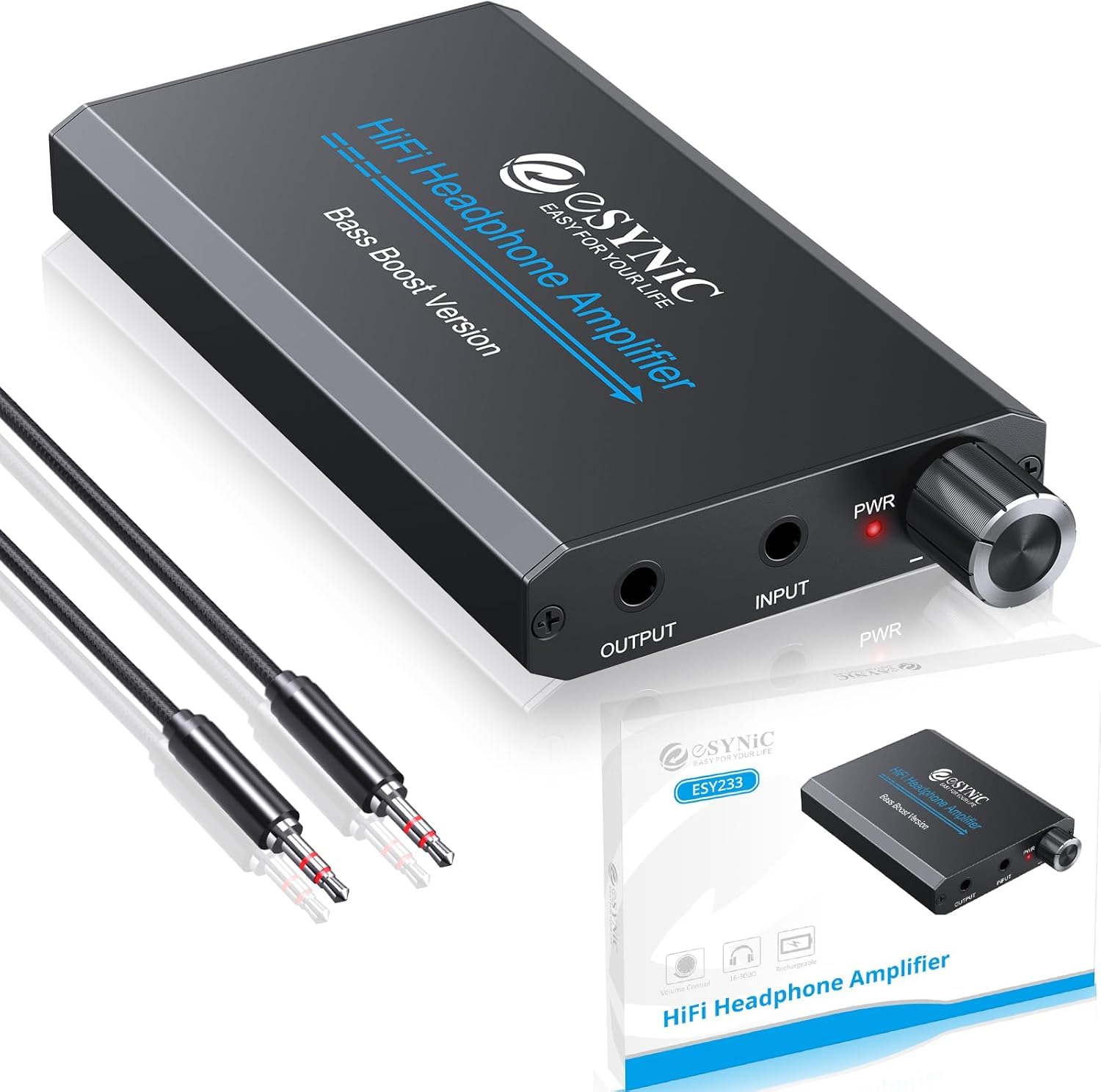 Amazon.com: eSynic Professional Gain Switch Headphone Amplifiers & Bass ...