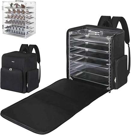 Amazon.com: Famard Miniatures Storage Case with Backpack,Magnetic ...